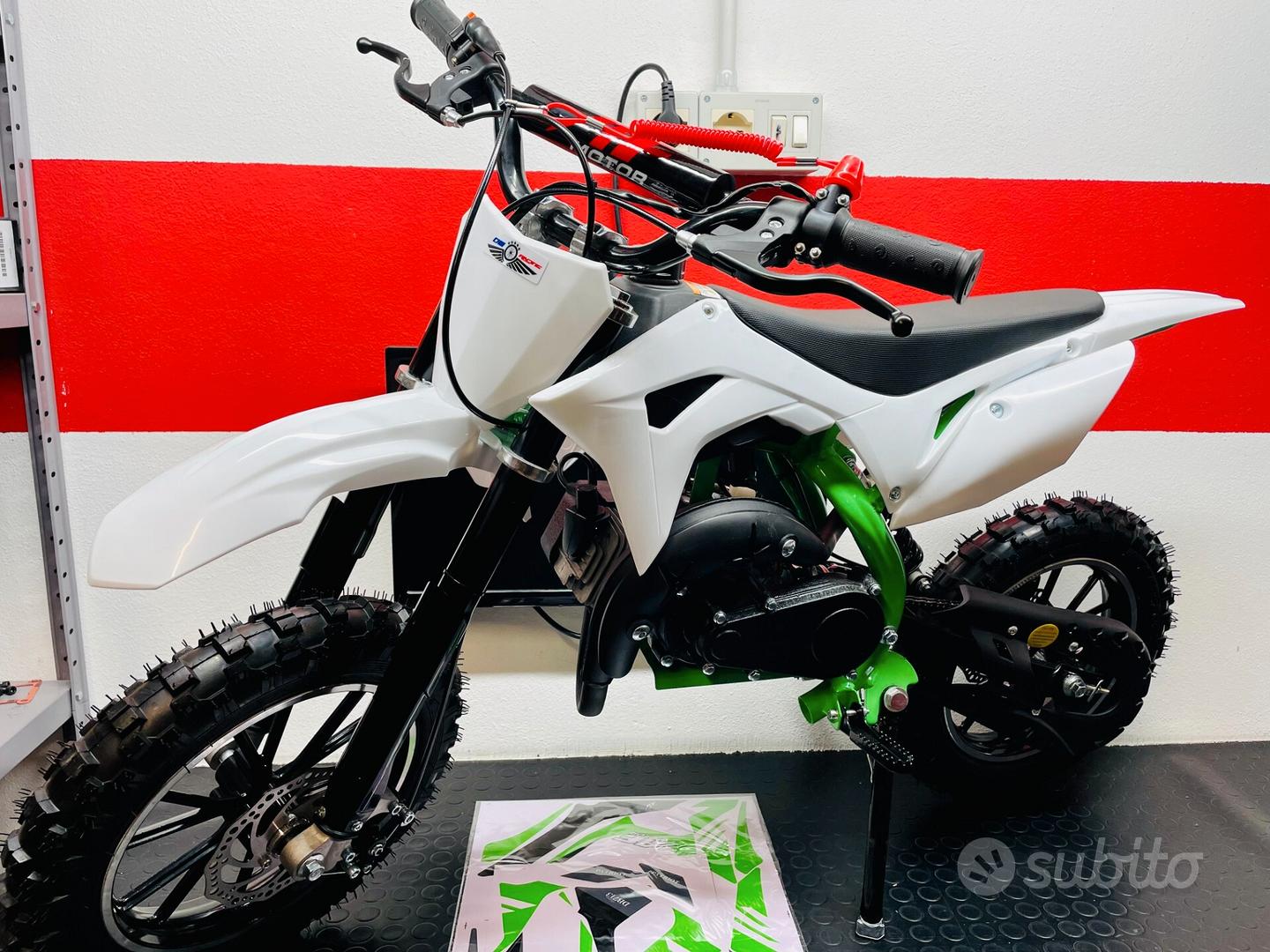 Subito - DM RACING - MINIMOTO MINICROSS GREEN ROCKET 50CC CON AVVIAMENT ...