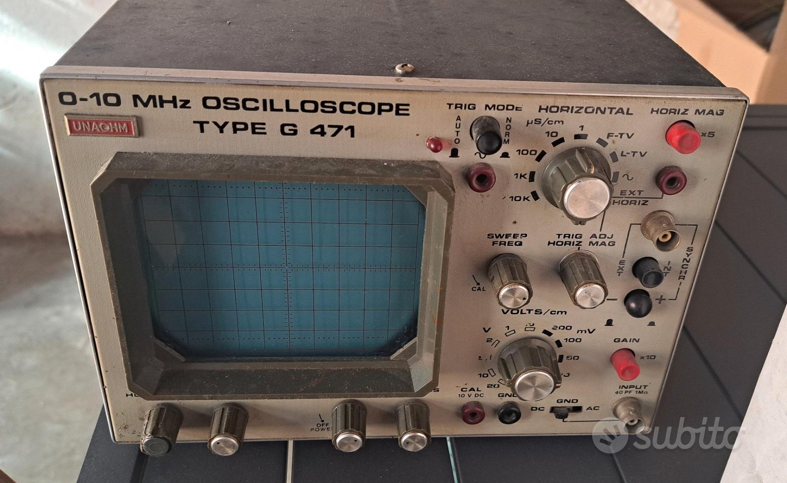 Oscilloscopio UNAOHM G 471 - Audio/Video In vendita a Bergamo