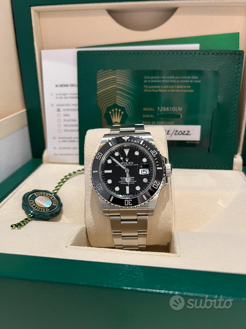 ROLEX SUBMARINER 126610LN FULLSET 2022 - Abbigliamento e Accessori In ...