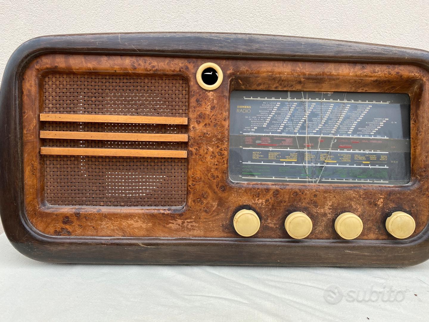 Radio epoca a valvole Siemens per ricambi - Audio/Video In vendita a Verona